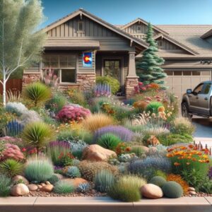 Low Maintenance Xeriscaping Ideas for Colorado Front Yards with Flowers ...